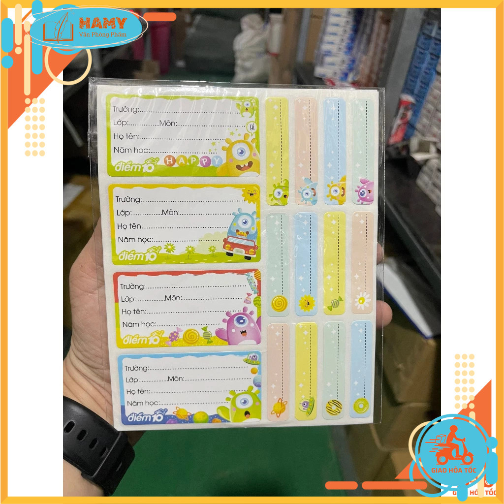 (1 Pack) Thien Long Student Notebook Labels Score 10 TP-NBL006 (16 ...