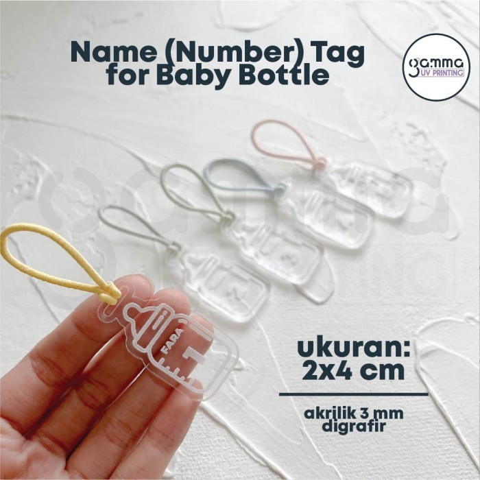 Custom Acrylic Baby Milk Bottle Tag/Acrylic Breast Milk Name Label Tag ...