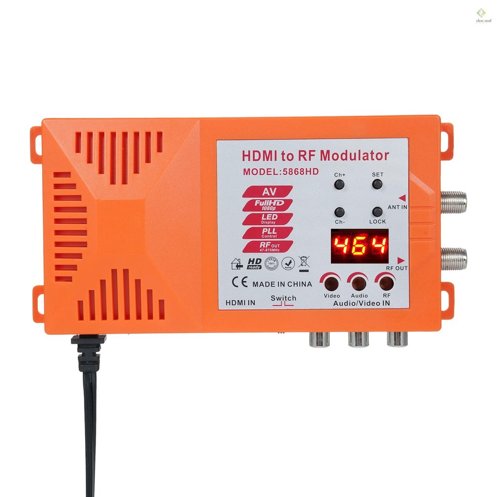 TV and AV to RF Modulator RF Converter Digital RF Modulator for PAL ... TV and AV to RF Modulator RF Converter Digital RF Modulator for PAL ...