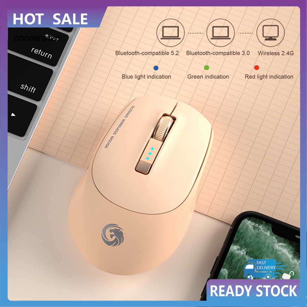 COOD Left-handed Wireless Mouse Wireless Mouse with Power Display ...