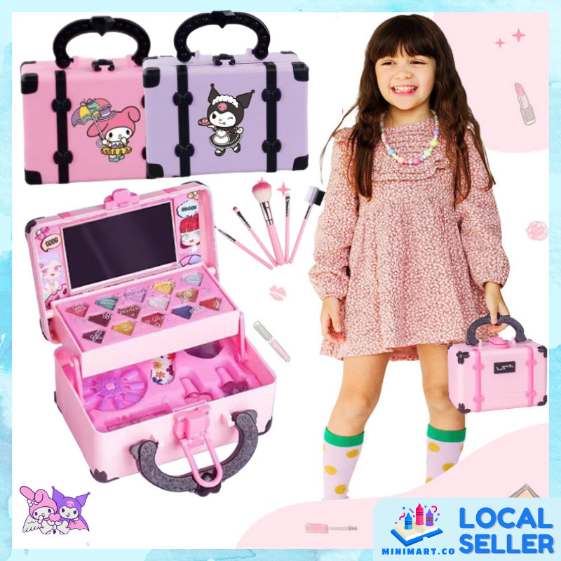 17PCS Kids Makeup Set Princess Pretend Play Make Up Toys Melody ...