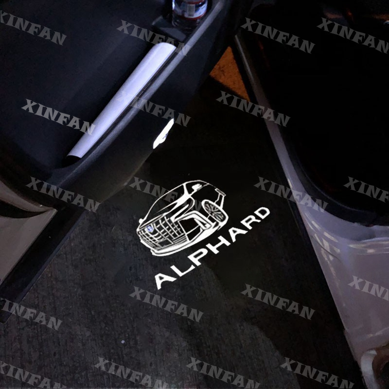 XF 2Pcs Toyota Alphard welcome light Alphard Vellfire modified door ...