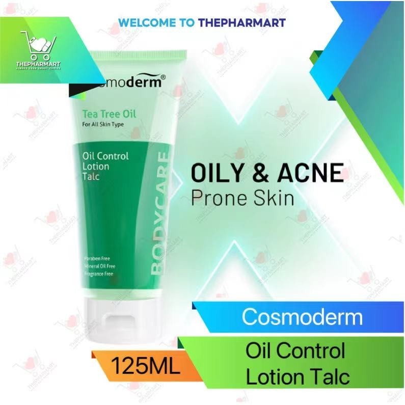Cosmoderm Tea Tree Oil Control Lotion Talc (125ml) | Shopee Malaysia