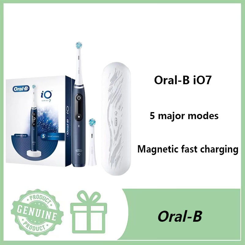 Oral-b Io7 electric toothbrush 3D brush head with visible changes in 5 ...