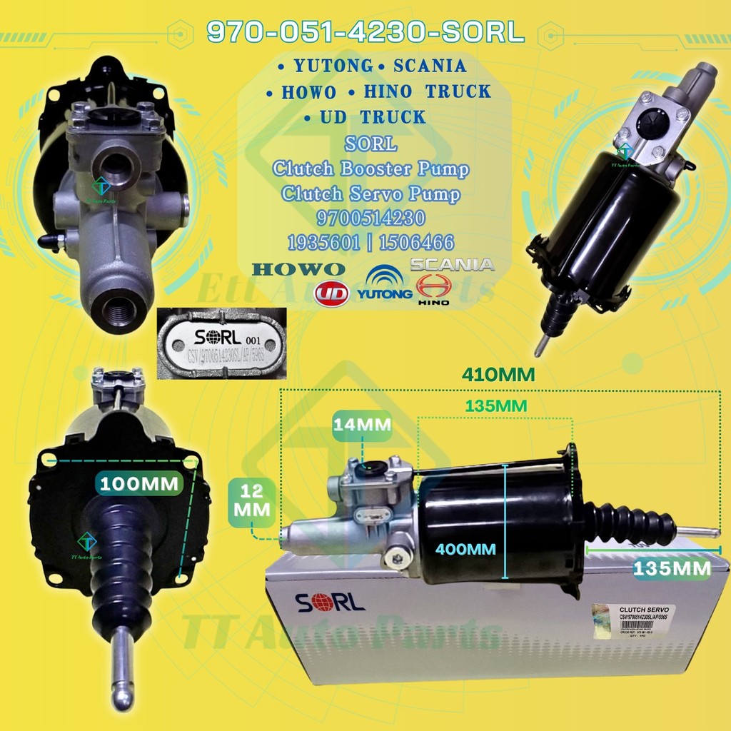 Clutch Booster Pump UD Truck | Hino Truck | Yutong | Scania [Clutch ...