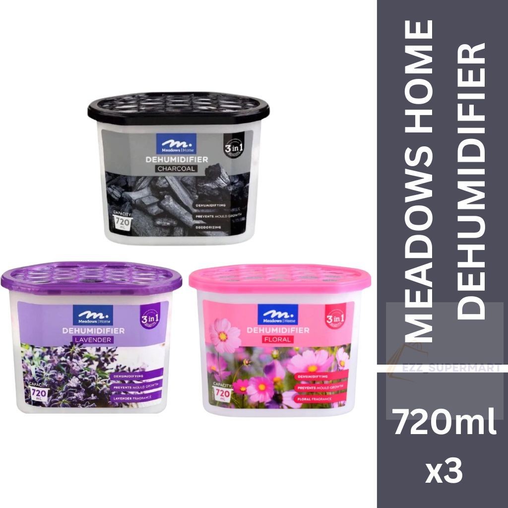 MEADOWS Home Dehumidifier (720ml x 3) | Shopee Malaysia