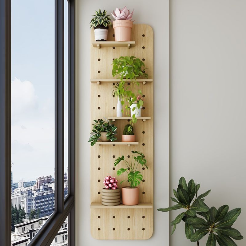 Solid wood hole board custom wall storage rack Wall mounted partition ...