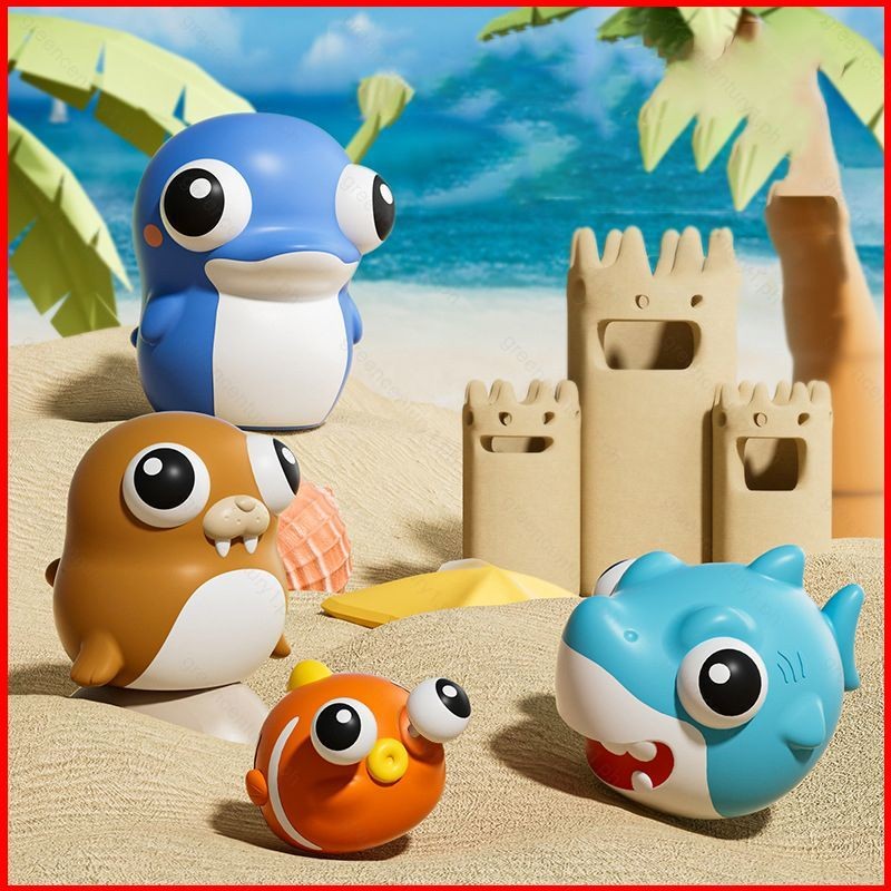 YS Staring Ocean Animals Squishy Toy Cartoon Dolphin Sea Lion Shark ...
