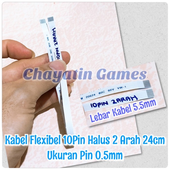 10 Pin Flexible Cable Smooth 2 Way Length 24cm - Pin Size 0.5mm - NRA ...