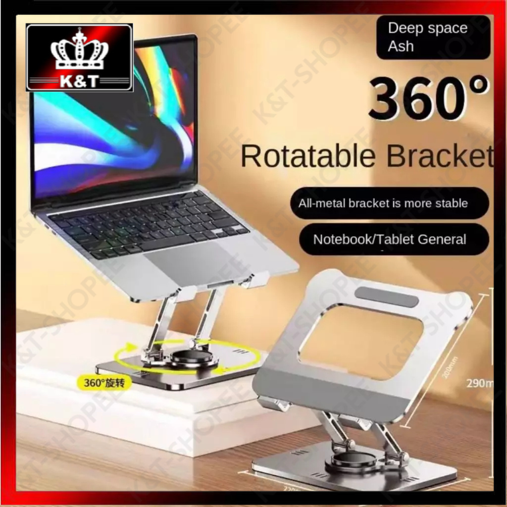 L-008 Foldable Laptop Stand Carbon Steel Large Tablet Stand Adjustable ...