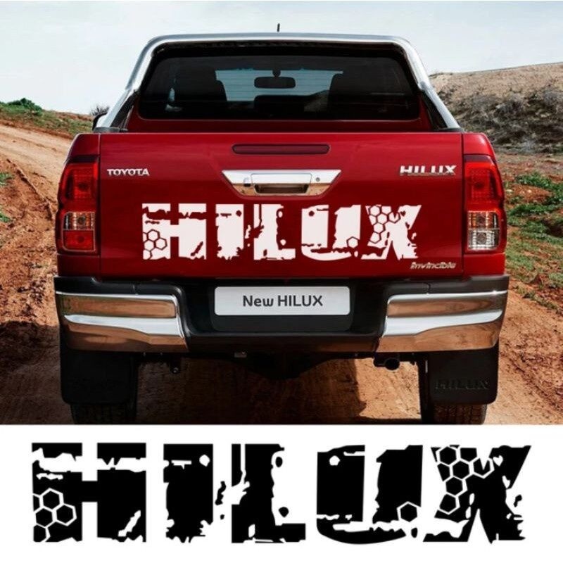 Car Rear Back Trunk for TOYOTA HILUX Revo / Vigo Auto Vinyl Tuning ...