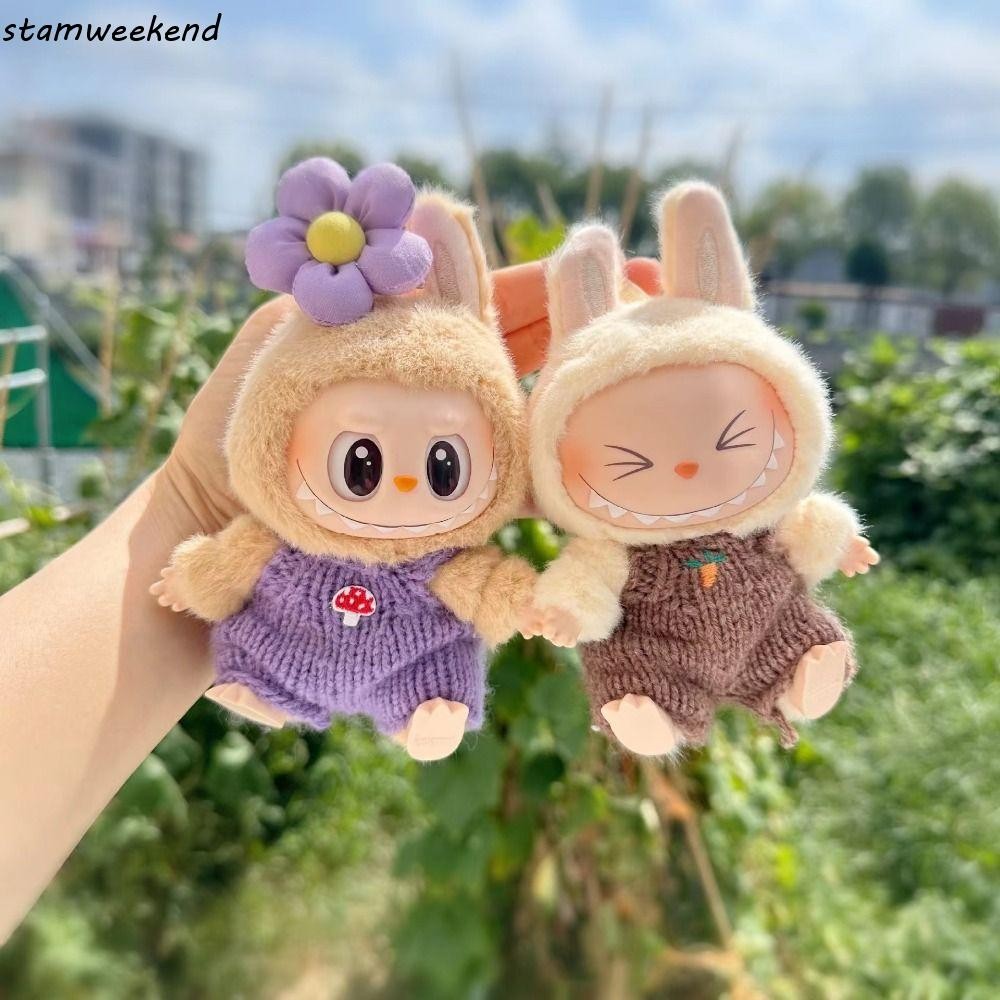 STAMWEEKEND Sitting Party Labubu Doll Clothes, Cloth Handmade Labubu ...