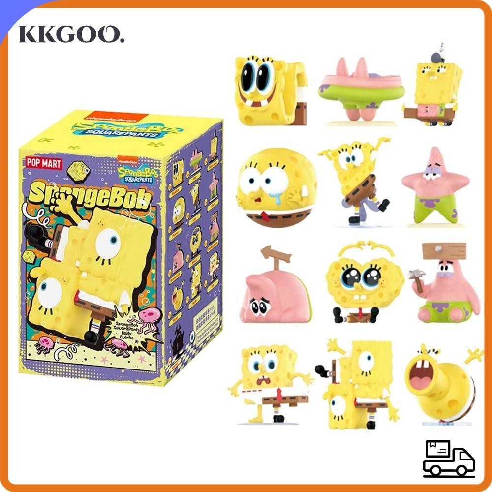 KKGOO SpongeBob Box, POPMART Anime Figure Cute POPMART Box, High ...