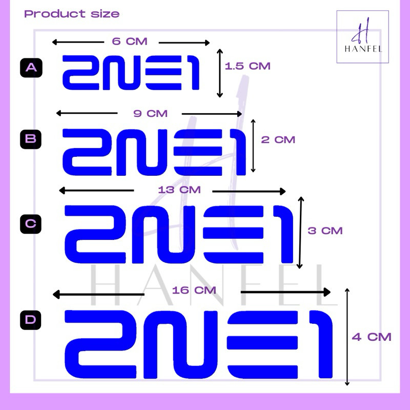 2NE1 Logo design vinyl sticker (Die-cut) | Shopee Malaysia