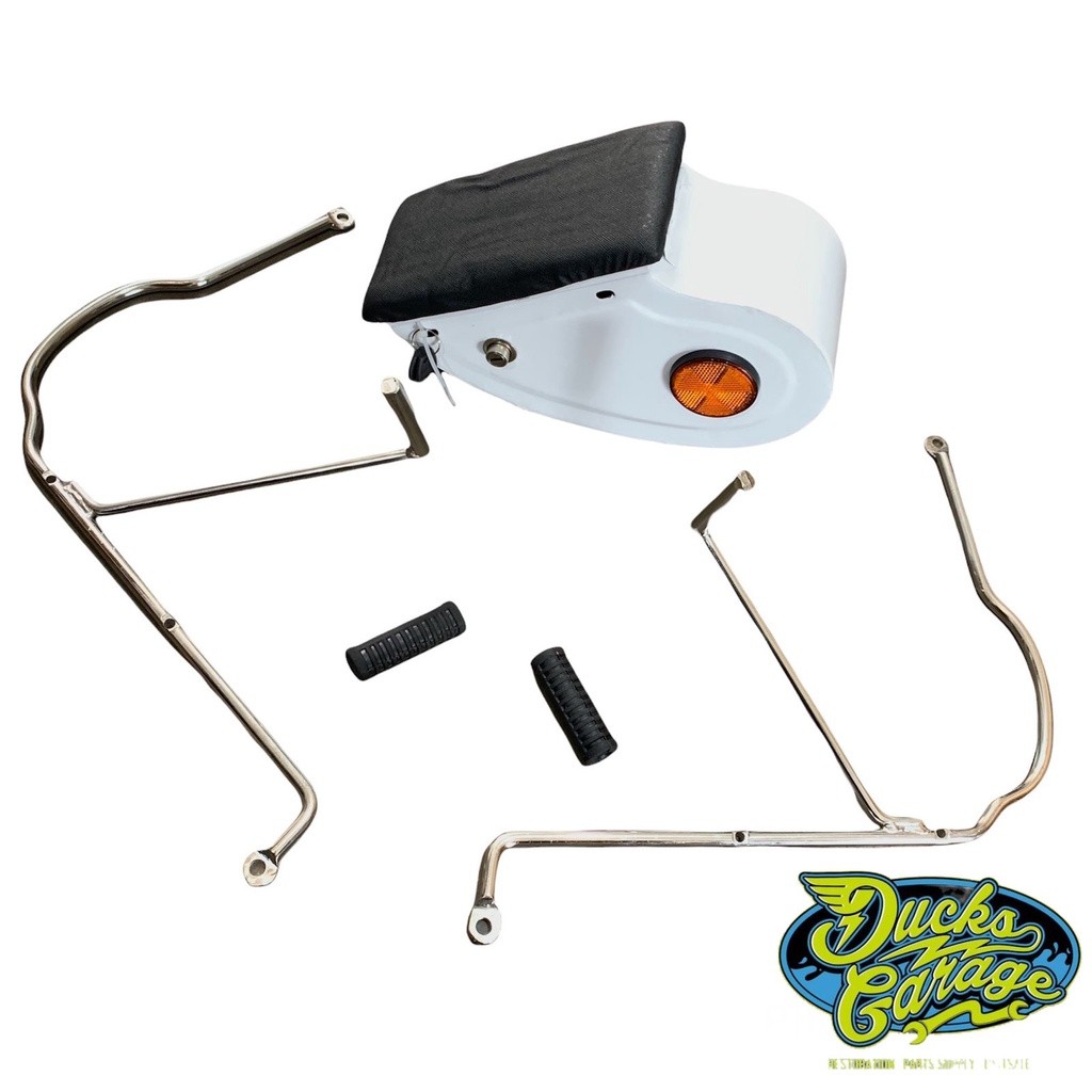 Toolbox tool box basket rack container middle baby seat for honda c70 ...