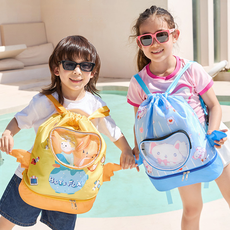 Children's Swim Bag Dry wet separation Waterproof Beach Bag Cute ...