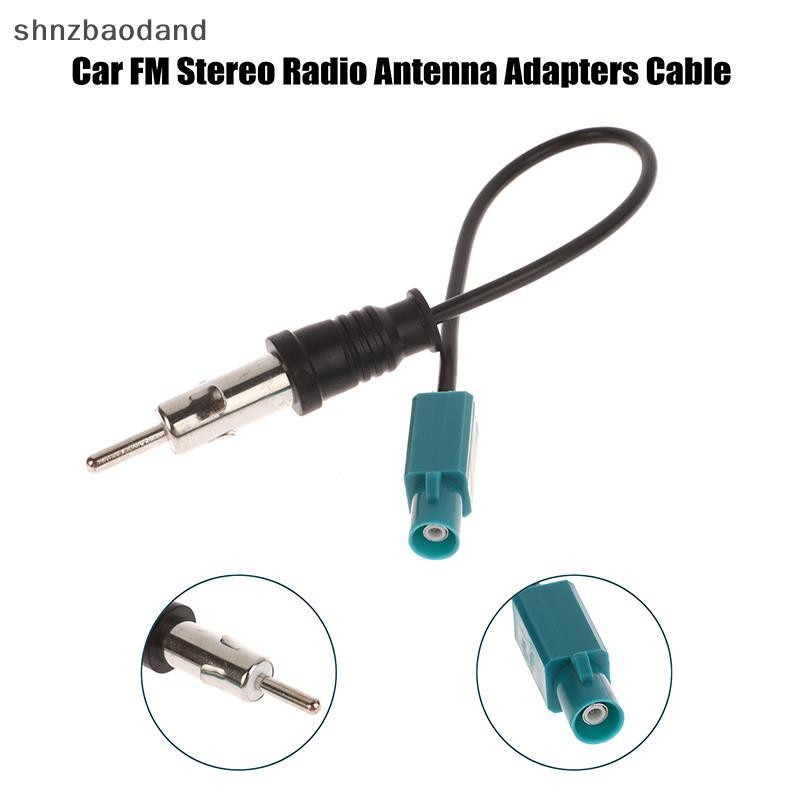 [NZSH] Universal Car FM Stereo Radio Antenna Adapters Cable Fakra Z Male To DIN Plug Converter ...