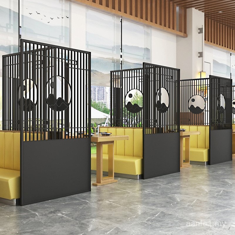 Gaya Perindustrian Pejabat Besi Seni Pembahagian Skrin Grid Berongga ...