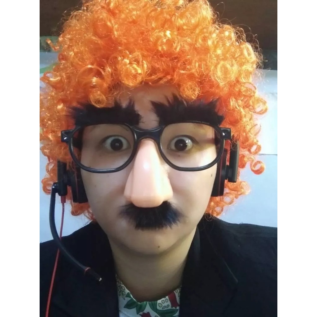 Exploding Head Wig Funny Clown Headgear/Performance Funny Props ...