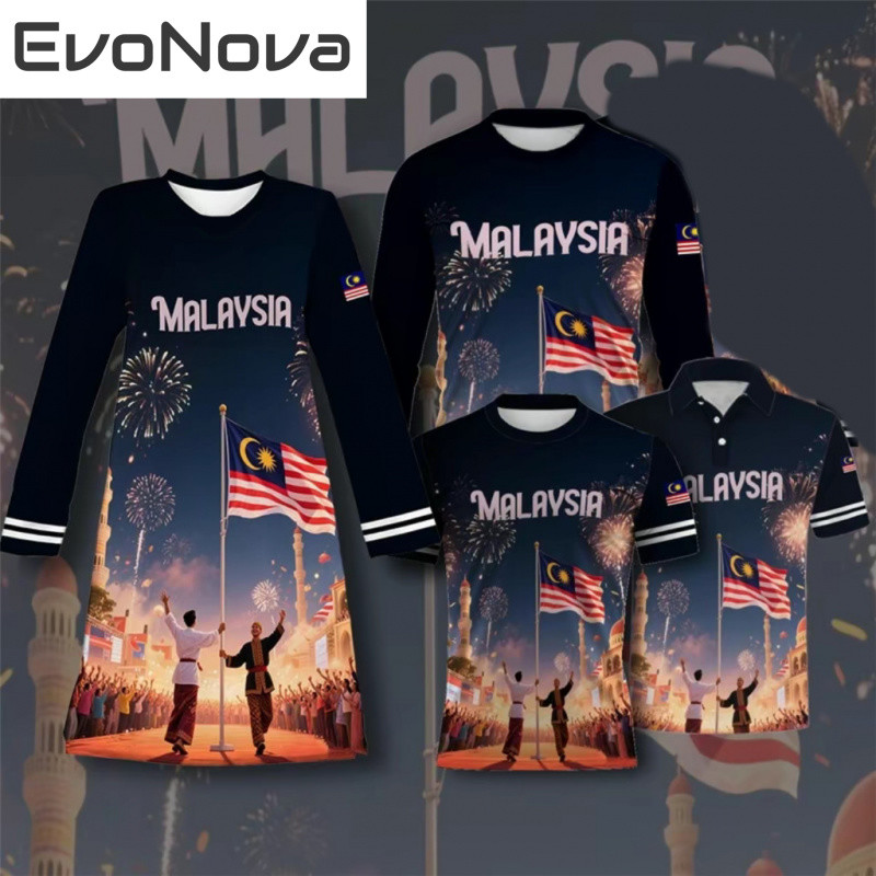 Baju Merdeka Family Set - Sublimation T-Shirts & Polos for Adults and ...