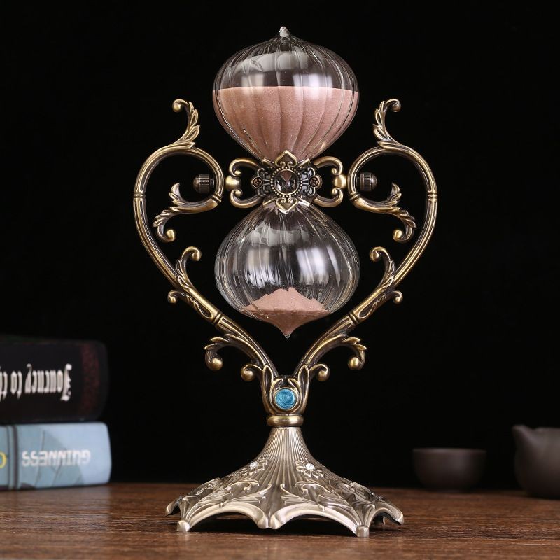 Timer Hourglass Hourglass Timer Light Luxury Retro Rotating Time ...