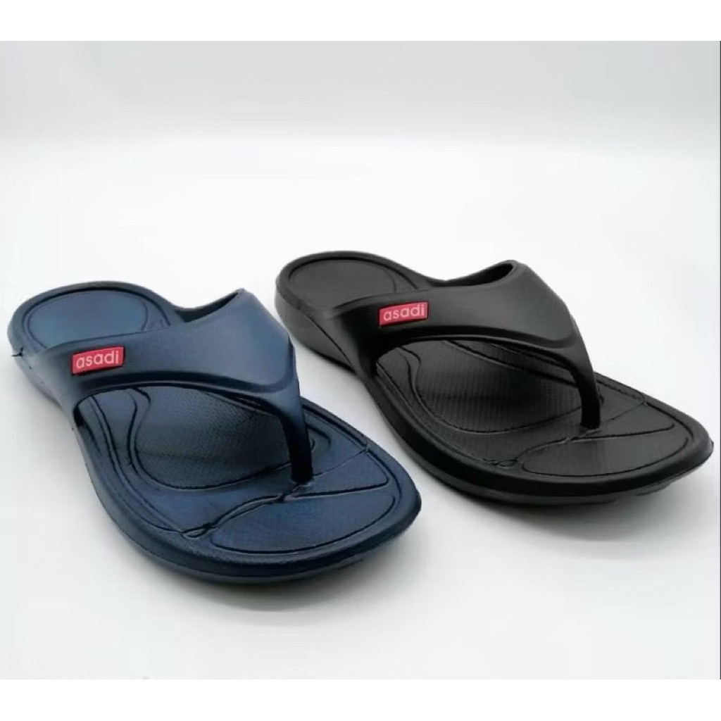 ASADI 1425 Non-Slip Water Proof Sandal (NAVY , BLACK)/ Selipar Tahan ...