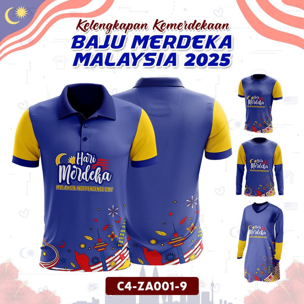 READY DESIGN() BAJU SUBLIMATION MERDEKA 2025 - KAIN MICROFIBER / MERDEKA / PATRIOTIK / JERSEY ...