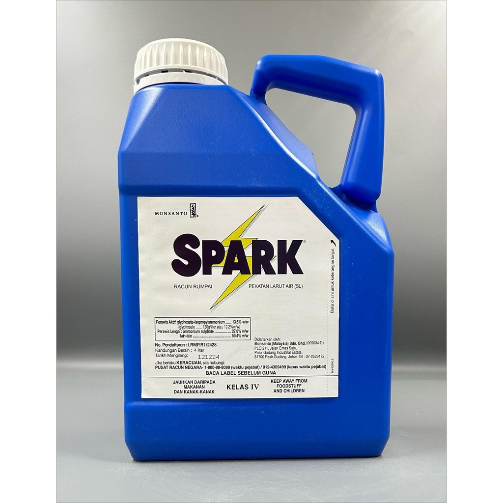 Spark Racun Rumput 4L Glyphosate Racun Rumpai Mati Akar Lalang Weed ...