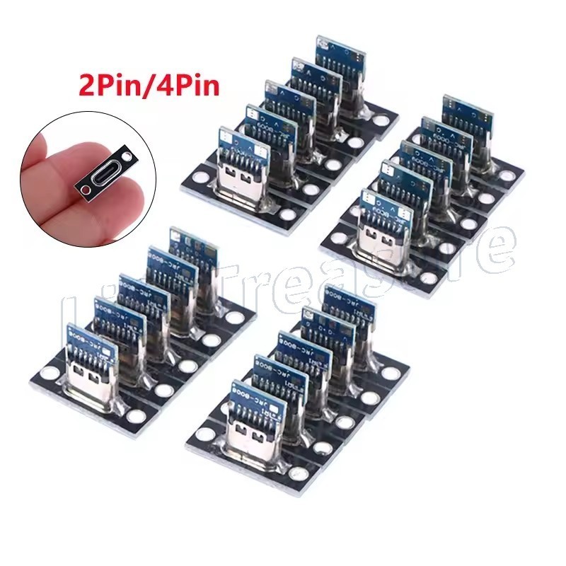 5/20Pcs USB 3.1 Type C Socket - Type-C 2Pin 4Pin Female Connector Jack ...