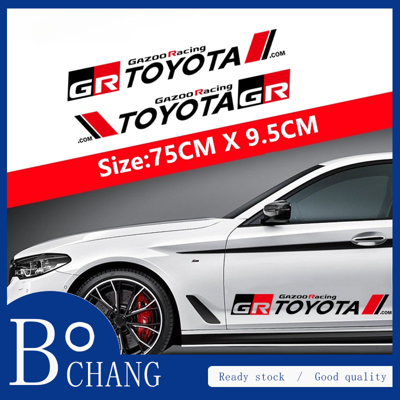 XM [New Specials] Toyota GR Car Waterproof Stickers Auto Door Side Body ...