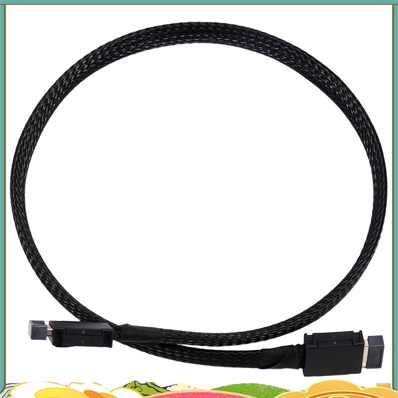 PCIE 4.0 X4 GEN4 SAS4 Oculink Cable SFF-8611 Braided Soft Extender ...