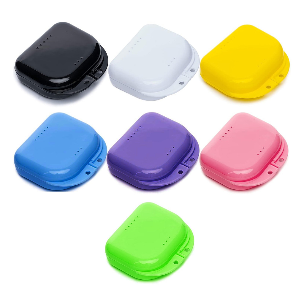 7 colors Appliance Denture Box Retainer Portable Mouth Guard Container ...