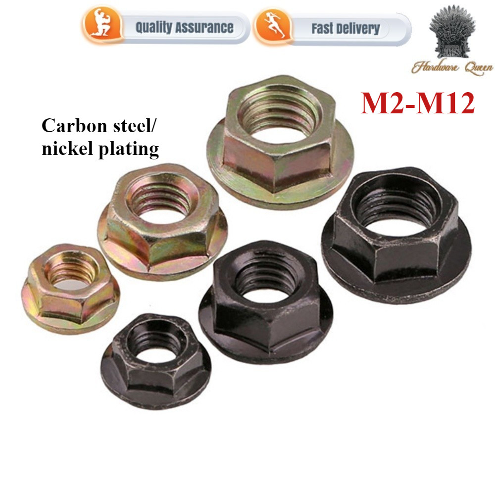 [QP3] Hex Nut Nickel-Plated/Galvanized High-Strength Hex Flange Nut ...