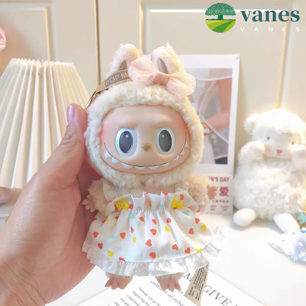 VANES Labubu Time Clothes, Cloth Strap Dress Handmade Doll Clothes, Plush Dolls Outfit Toys Doll ...