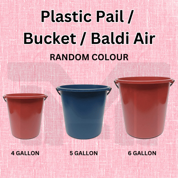 4-6 gallon Plastic Pail / Bucket / Baldi Air/ Bakul/ Tong Mop/ Tong ...