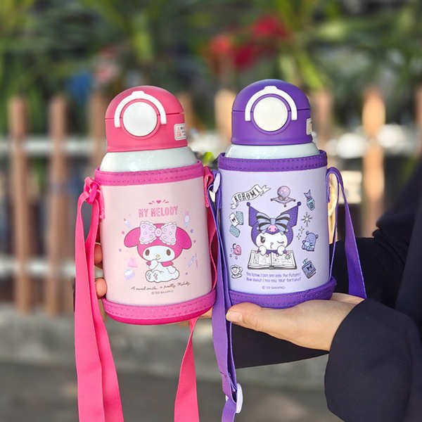 kuromi bottle botol air kuromi Cawan termos untuk kanak-kanak, cawan Sanrio cullomi untuk kanak ...
