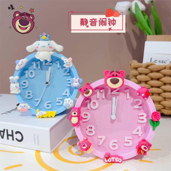 jam dinding jam loceng alarm kuat 2024 jam penggera Kuromi baru untuk ...