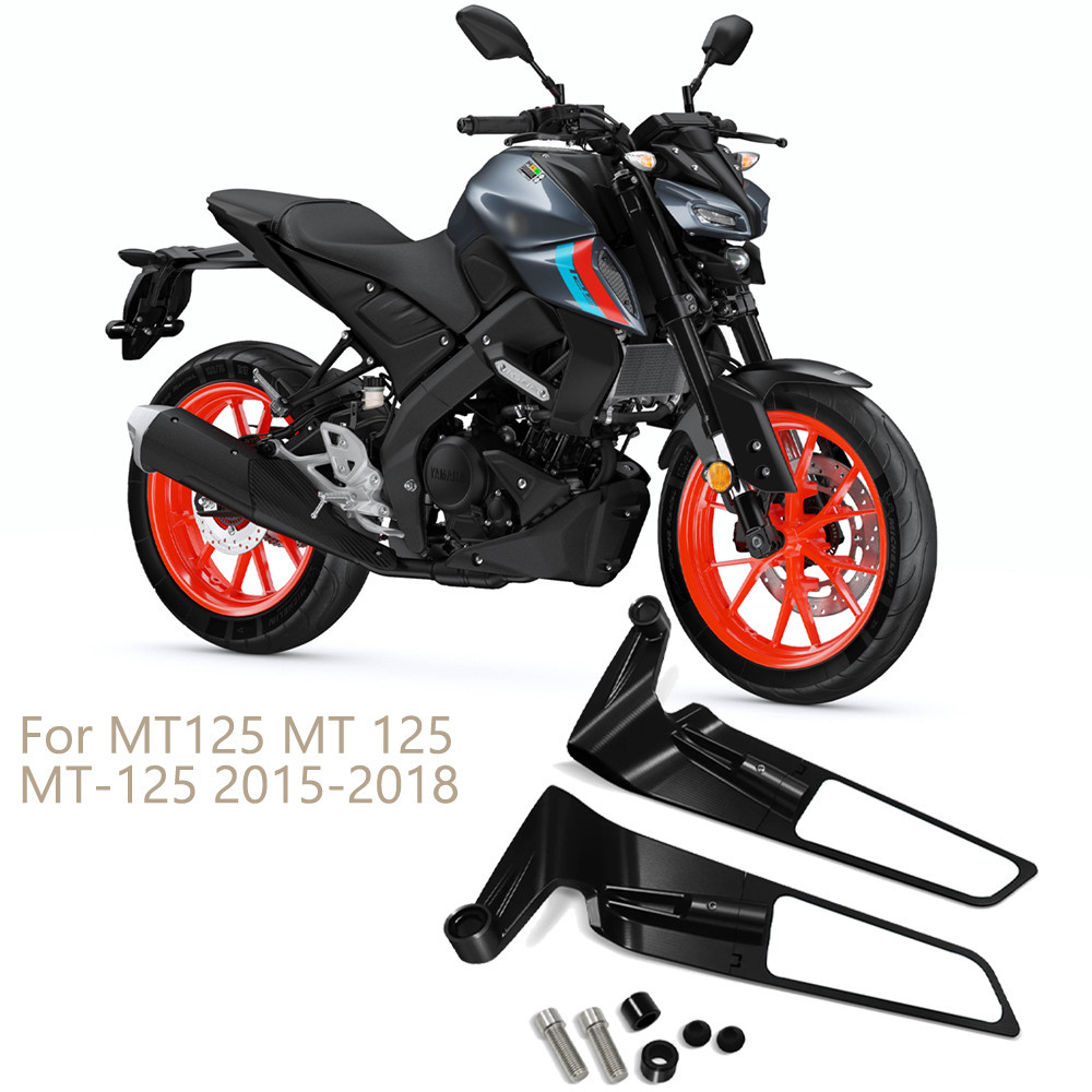 For MT125 mt125 MT-125 Motorcycle Mirrors Stealth Winglets Mirror Kits ...