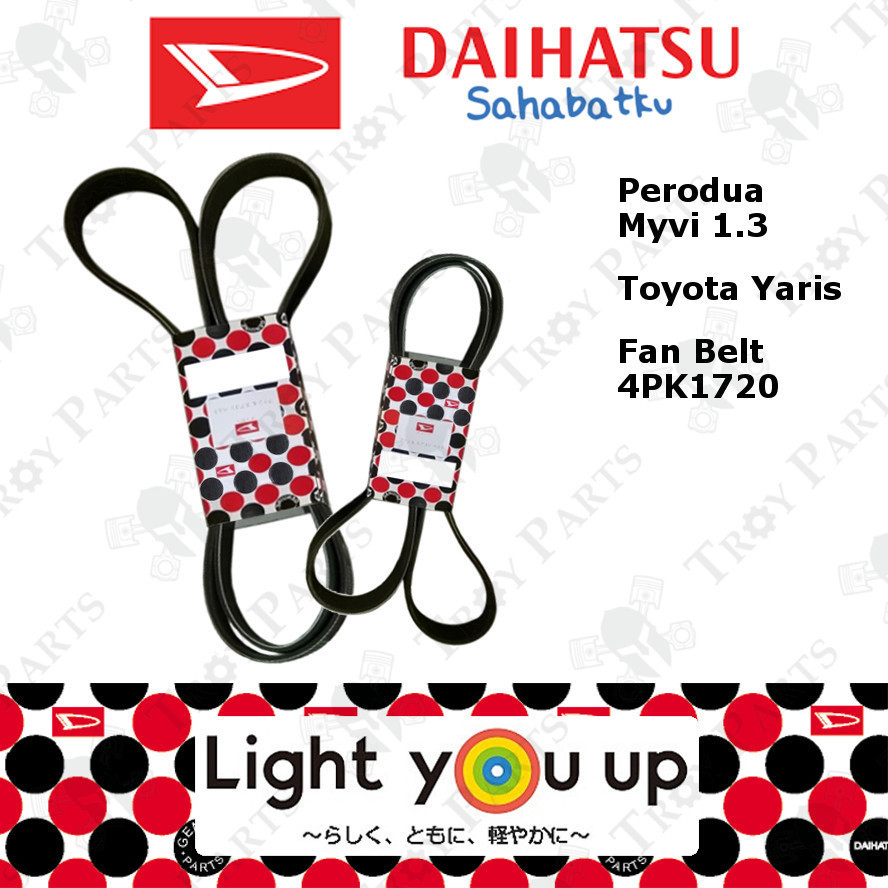 Daihatsu Fan Belt 99364-31720 for Perodua Myvi 1.3 Toyota Yaris (Modify ...
