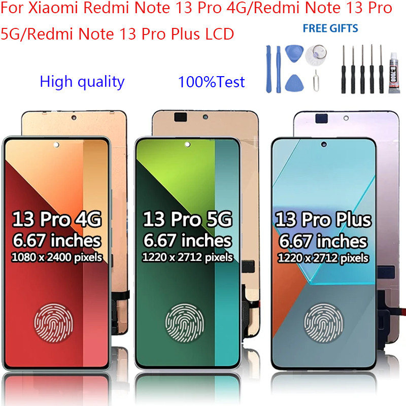 Original LCD For Xiaomi Redmi Note 13 Pro 4G/ Redmi Note 13 Pro 5G ...
