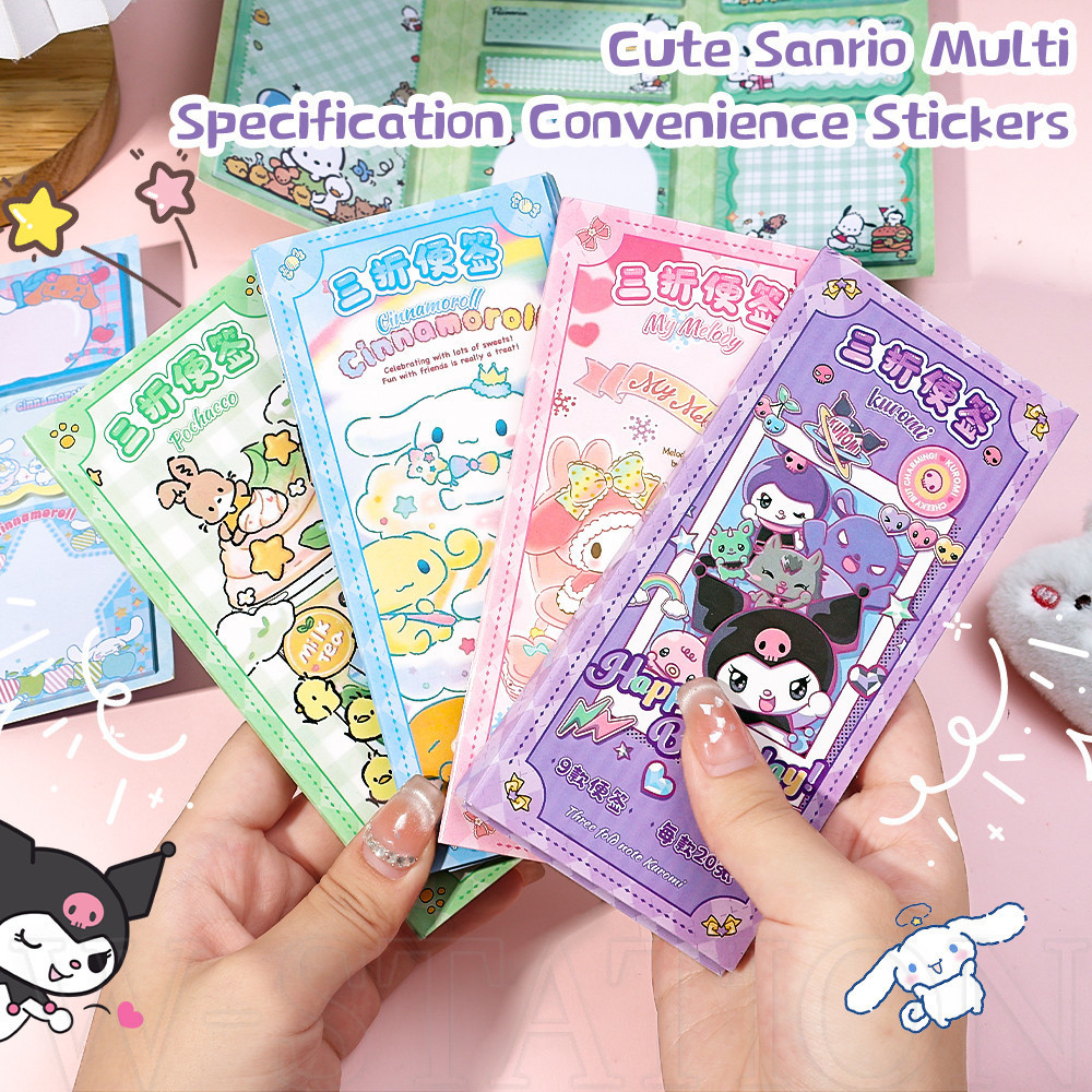 Cute Sanrio Multi Specification Sticky Notes - 180pcs/Book Cartoon ...
