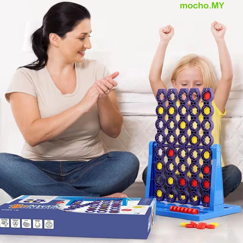 MOCHO Connect 4 Spin Game, Plastic Four In A Four Row Rotating Chessboard, Interaction Puzzle ...