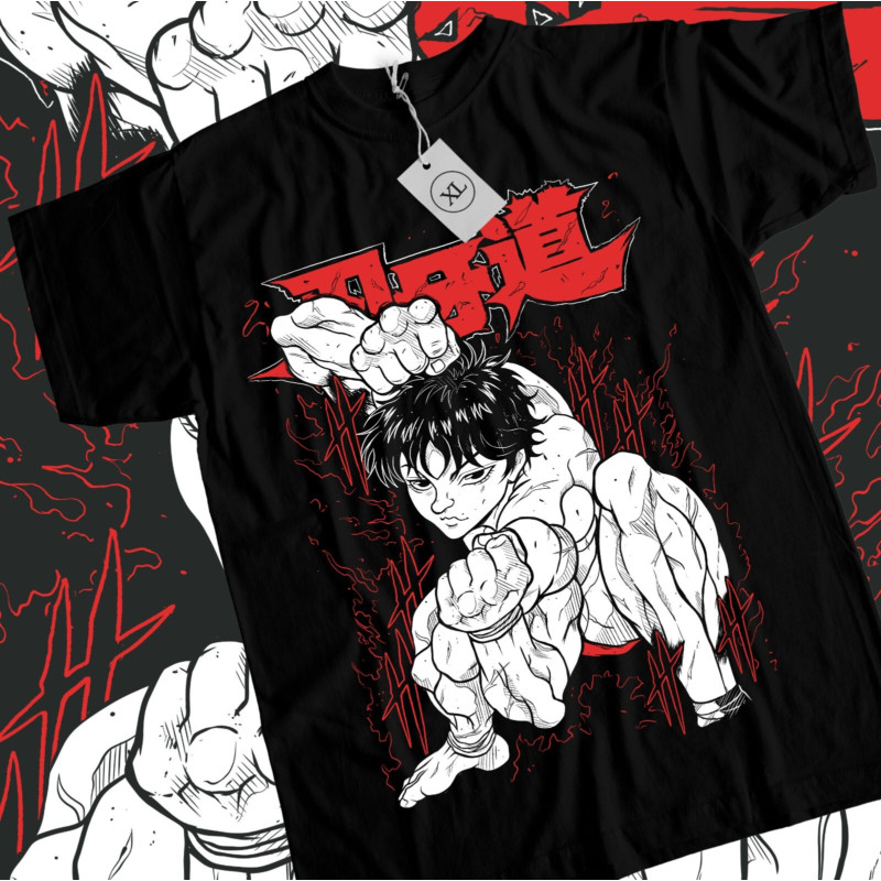 Baki the Grappler T-Shirt Baki Hanma Manga Yujiro Hanma Baki Anime Gift ...