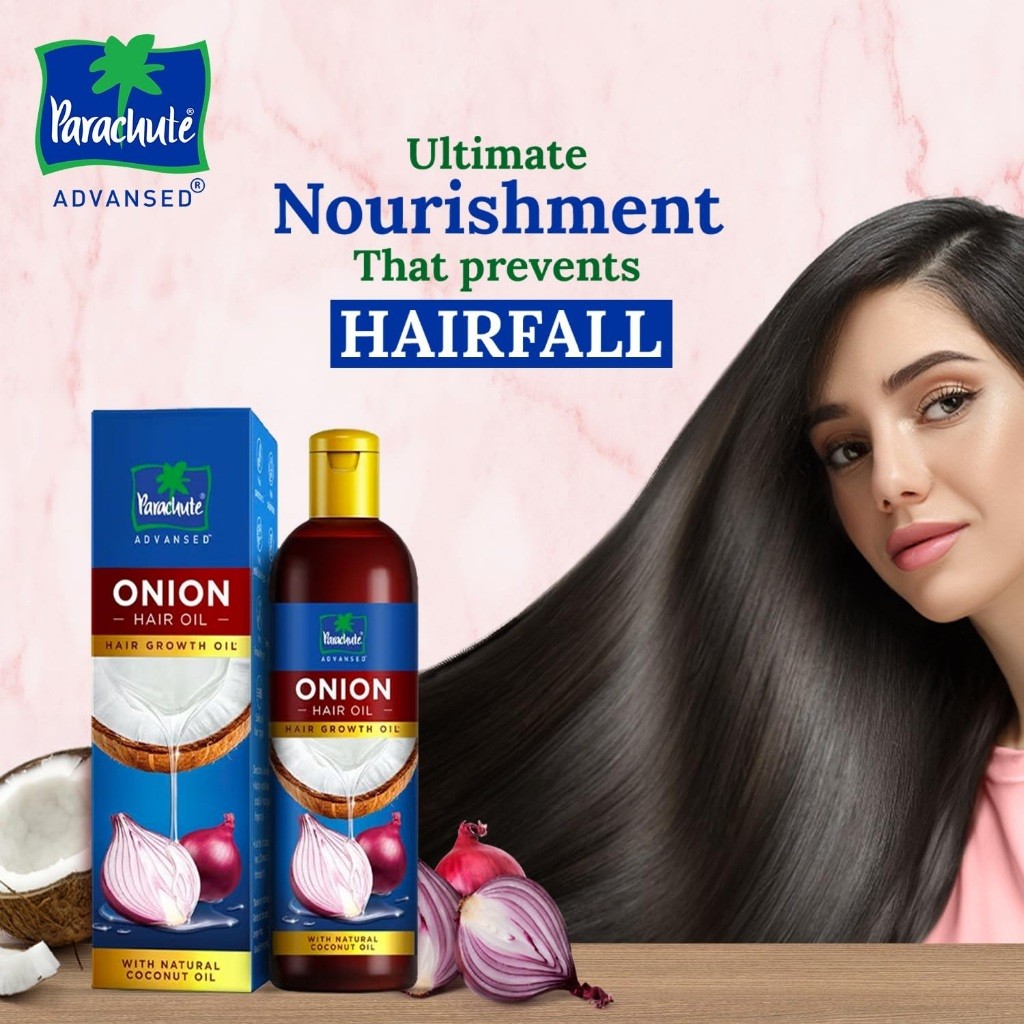 [2014] Parachute Advansed Onion Hair Oil for Hair Growth & Hair Fall Control with Natural ...