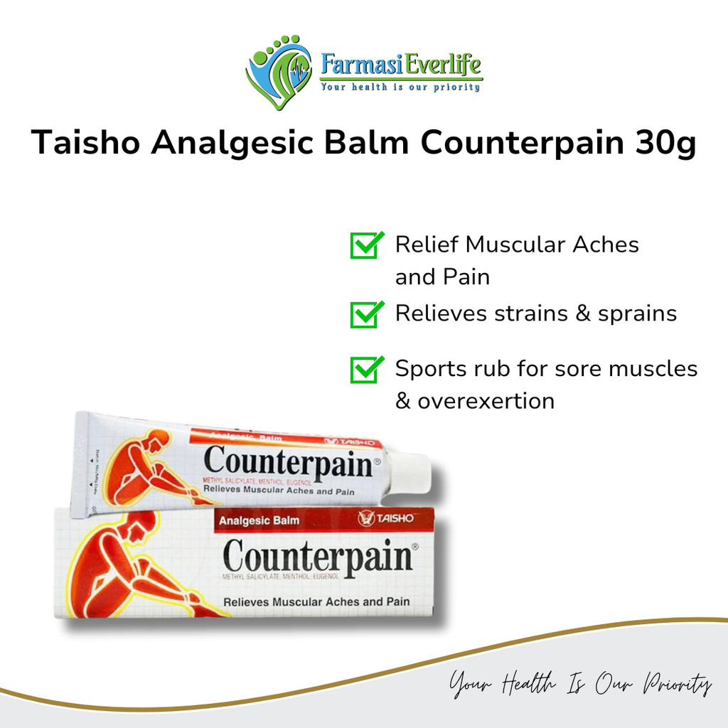 TAISHO ANALGESIC BALM COUNTERPAIN 30G | Shopee Malaysia
