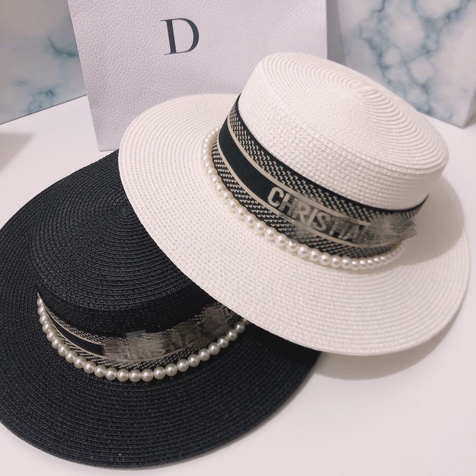 topi perempuan topi pantai wanita cute hat woman Topi jerami anyaman ...