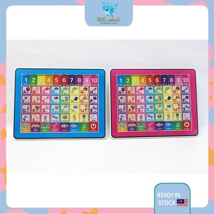 🐳Kids early learning mini pad y-pad English educational mini tablet pad ...