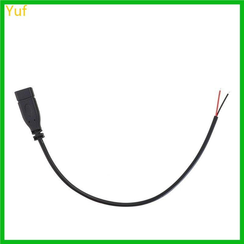 Yuf Type C Pigtail Cable Extension Power Cable USB C to 2 Pin Bare Wire ...