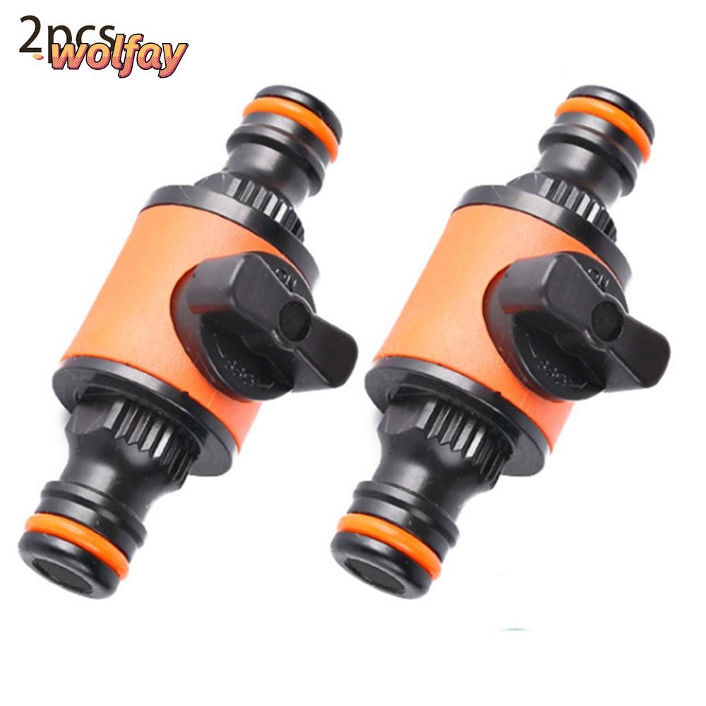 WOLFAY 2pcs In-Line Faucet Tap Shut Valve, Connector Hose Pipe Quick ...