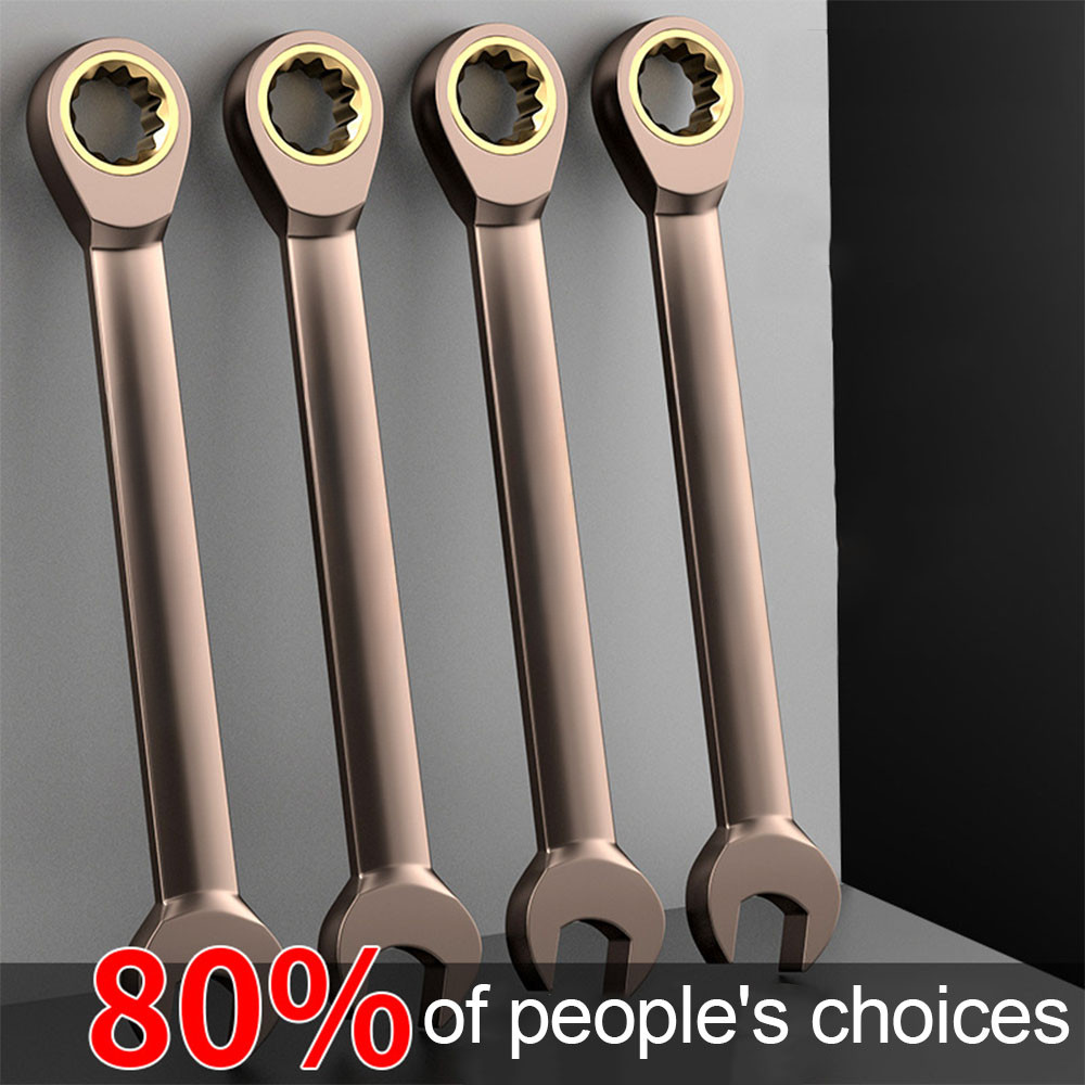[ 8MM to 24MM ]Ratchet Wrench Dual-purpose Automatic Two-way Wrench Set ...